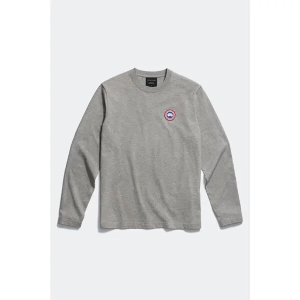 Canada Goose Vantage Long Sleeve T-shirt - Stone Heather