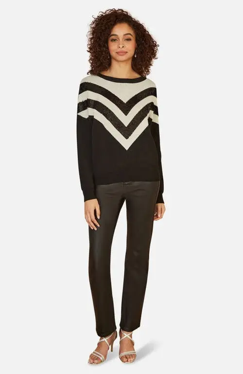 YUMI Sequin Embellished Knitted Jumper