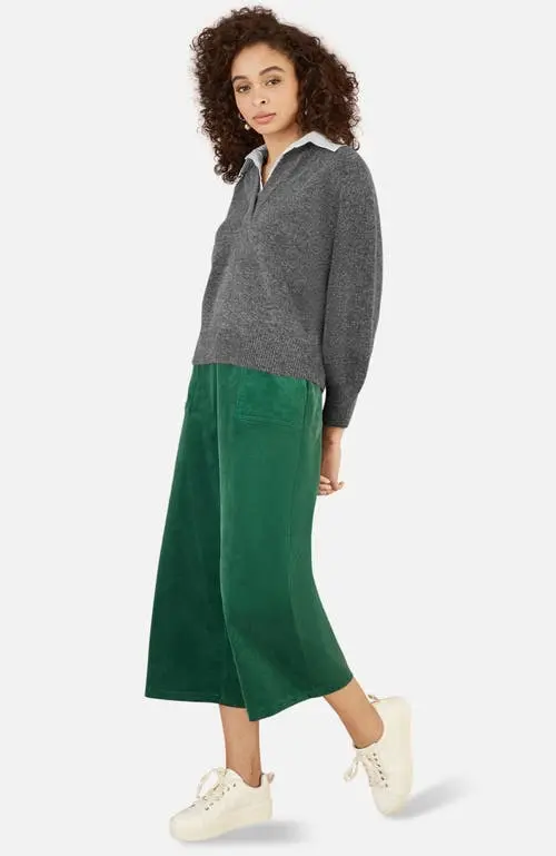 YUMI Collar Detail Knitted Jumper