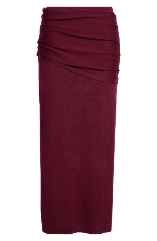Staud Wilma Merino Wool Skirt - Pinot