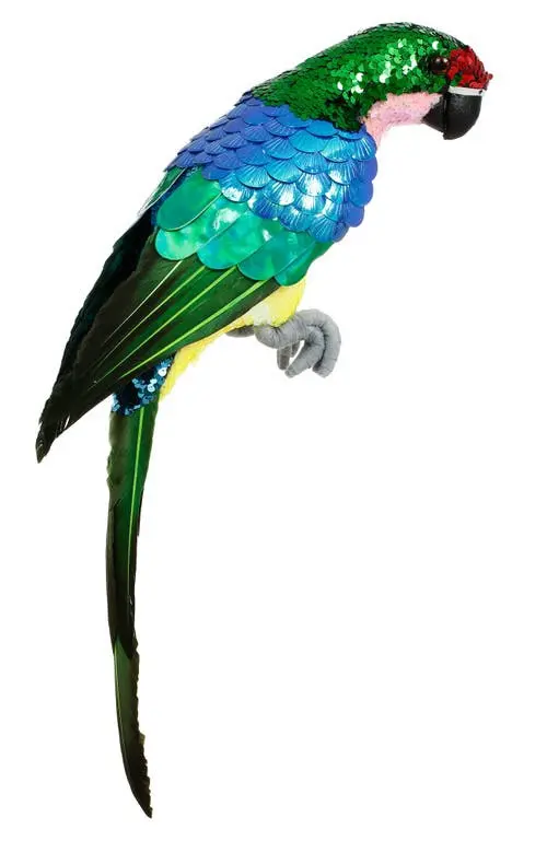 MARK ROBERTS Sequined Parrot Decor, Large