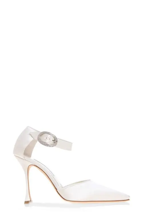 Manolo Blahnik Zutonpla Ankle Strap Pump