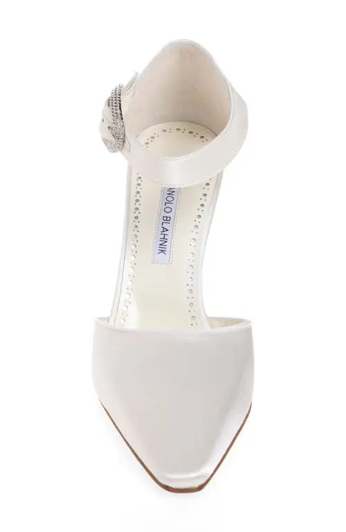 Manolo Blahnik Zutonpla Ankle Strap Pump