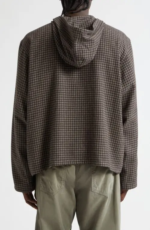 STOCKHOLM SURFBOARD CLUB Merle Hooded Check Overshirt