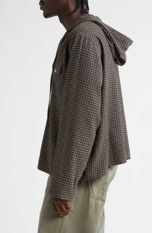 STOCKHOLM SURFBOARD CLUB Merle Hooded Check Overshirt