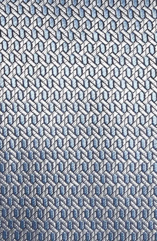 David Donahue Geometric Jacquard Silk Tie