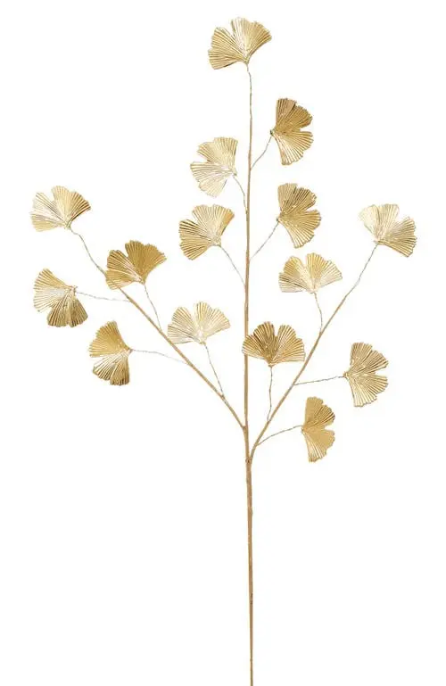 MARK ROBERTS Sculpted Ginkgo Leaf Spray