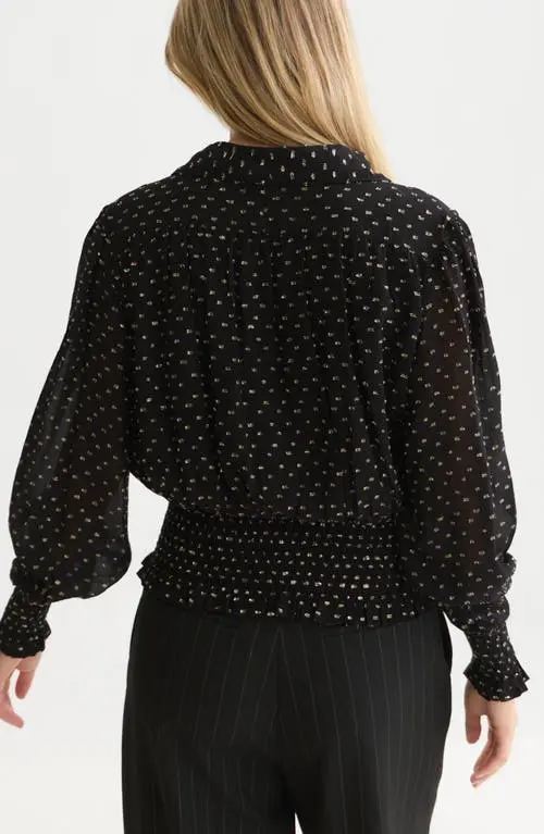 Scotch & Soda Fil Coupé Smocked Top