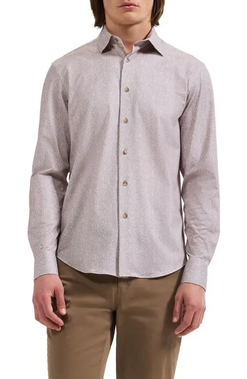 Bugatchi James Ooohcotton® Button-up Shirt - Cinnamon