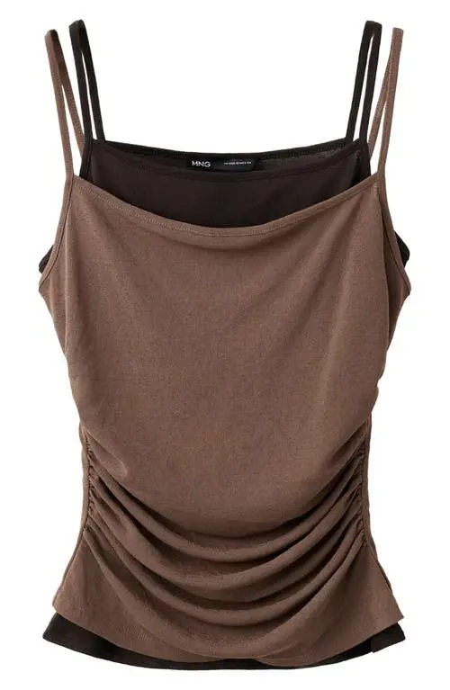 Mango Double-layered Draped Top
