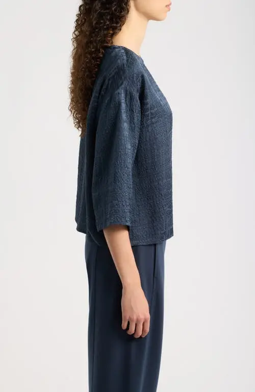 Eileen Fisher Boxy Silk Top