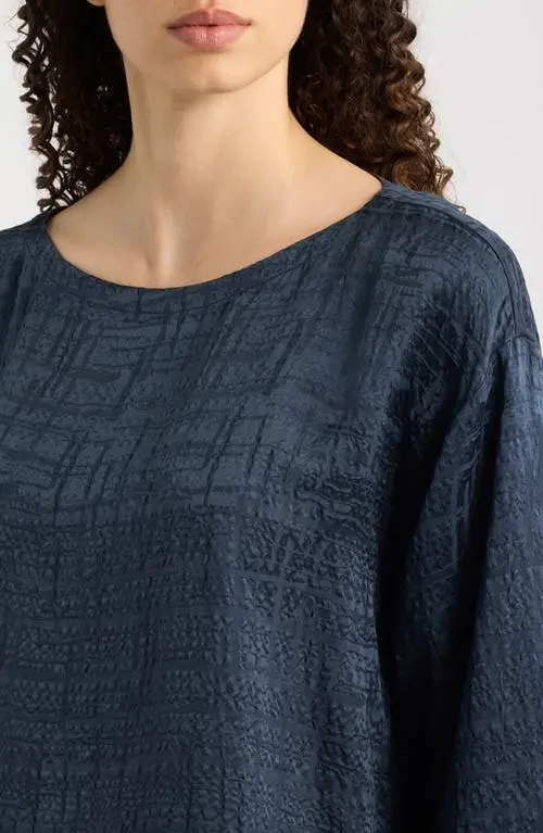Eileen Fisher Boxy Silk Top