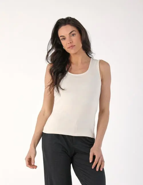 GLYDER Cassie Tank - Oatmilk