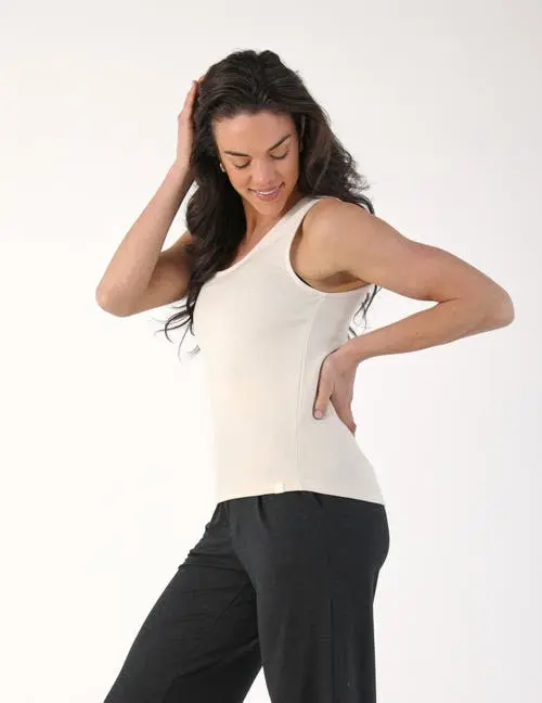 GLYDER Cassie Tank - Oatmilk