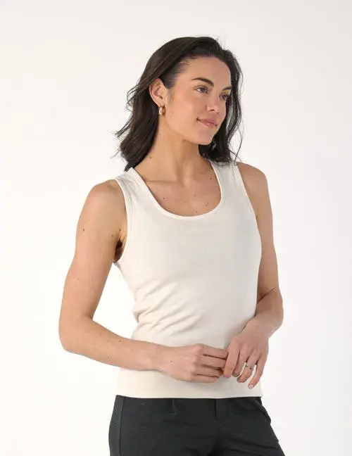 GLYDER Cassie Tank - Oatmilk