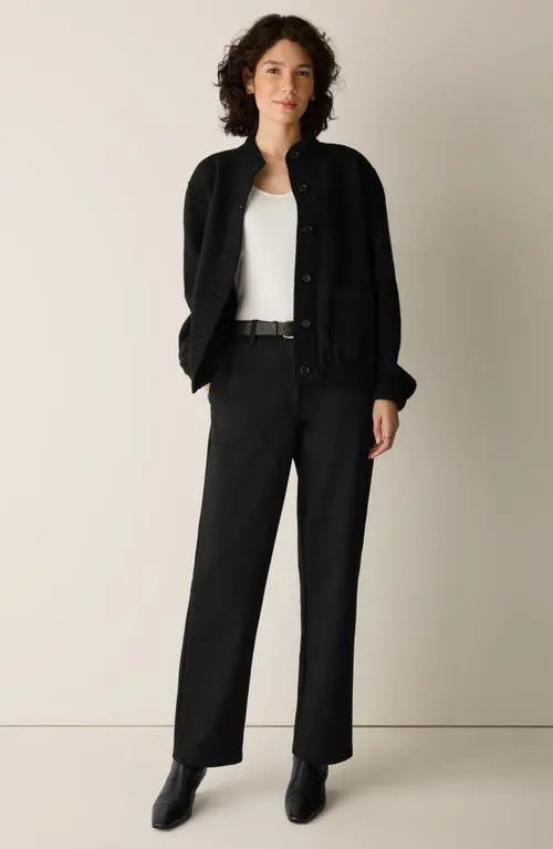 Eileen Fisher High Waist Straight Leg Pants