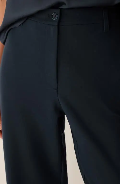 Eileen Fisher High Waist Straight Leg Pants - Maritime