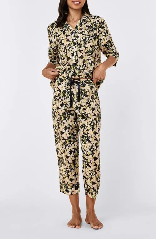 PAPINELLE Serena Crop Pajamas - Deep Navy
