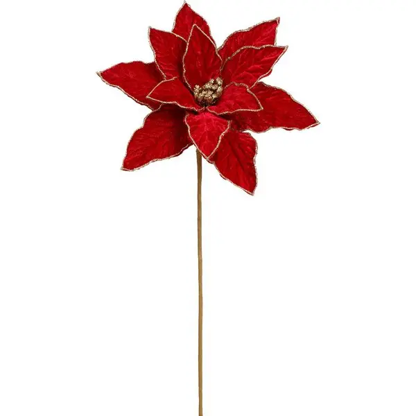 MARK ROBERTS Classic Poinsettia Spray