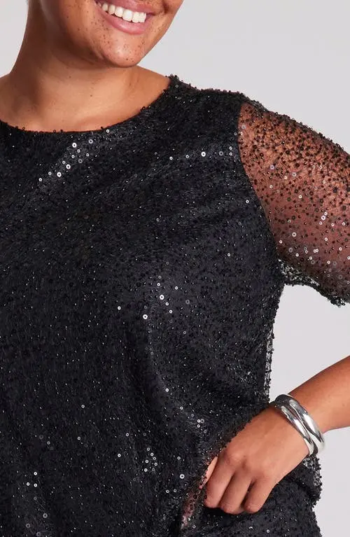 ESTELLE Zaya Sequin Layered Top