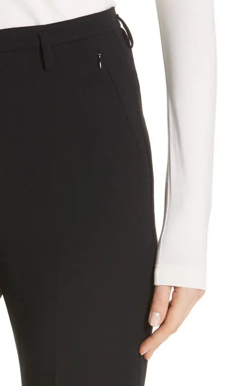 Akris Farrah Stretch Wool Flare Pants