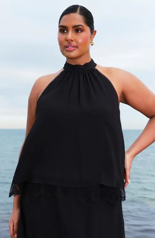 ESTELLE Kali Halter Neck Shell
