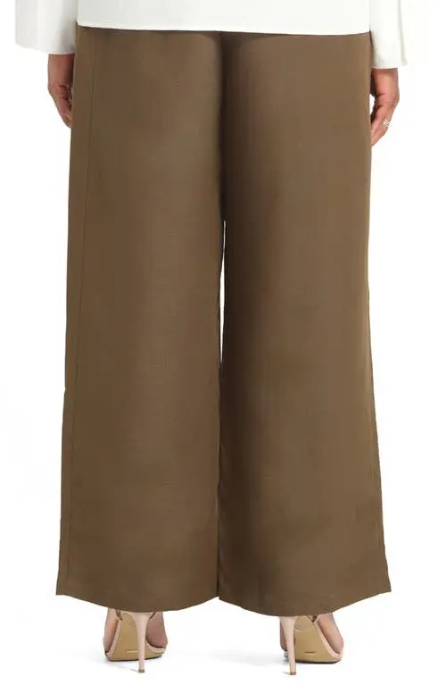 ESTELLE Katrina High Waist Pleated Wide Leg Pants