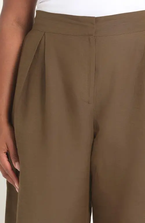 ESTELLE Katrina High Waist Pleated Wide Leg Pants