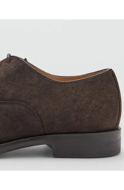 Mango Suede Cap Toe Oxford
