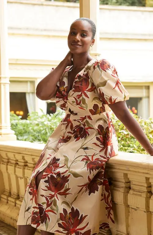 ESTELLE Adelia Cotton Midi Dress