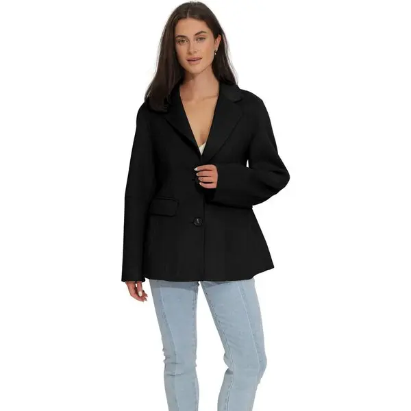 BELLE & BLOOM Stuck On You Oversize Cinch Waistcoat - Black