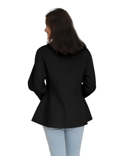 BELLE & BLOOM Stuck On You Oversize Cinch Waistcoat - Black