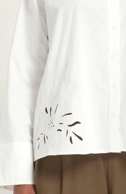 ESTELLE Kalani Eyelet Cotton Shirt