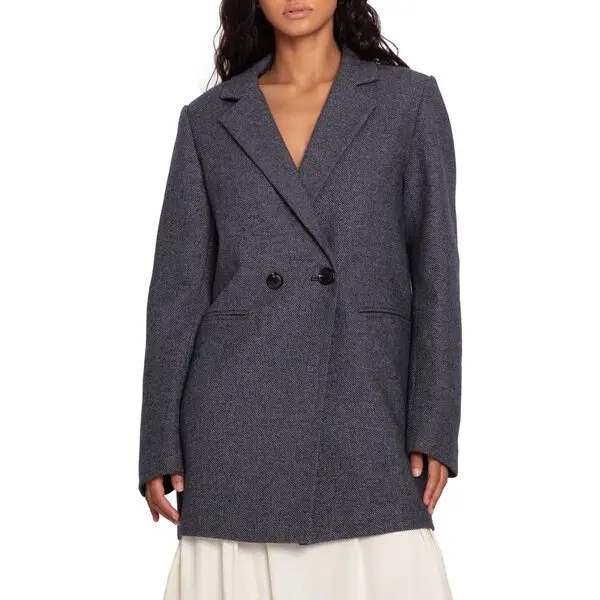 BELLE & BLOOM Kenzo Double Breasted Blazer - Black