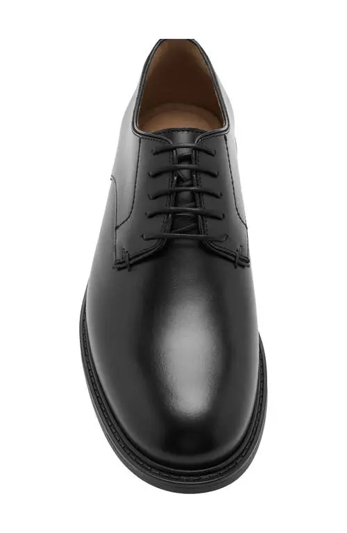 Mango Plain Toe Leather Derby