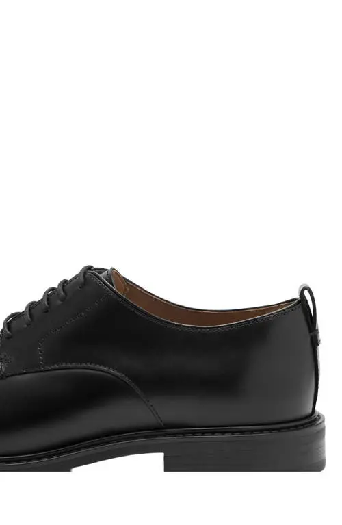 Mango Plain Toe Leather Derby
