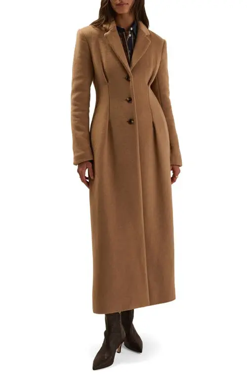 FAVORITE DAUGHTER The Metropolitan Wool & Cashmere Blend Coat - Camel