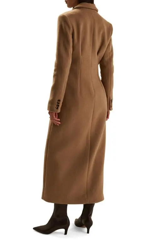 FAVORITE DAUGHTER The Metropolitan Wool & Cashmere Blend Coat - Camel