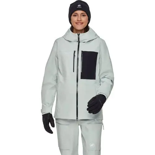 MAMMUT Stoney Hs Hooded Jacket - Silver Sage/black
