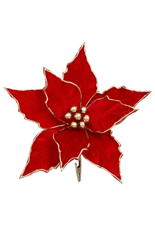 MARK ROBERTS Glitter Poinsettia