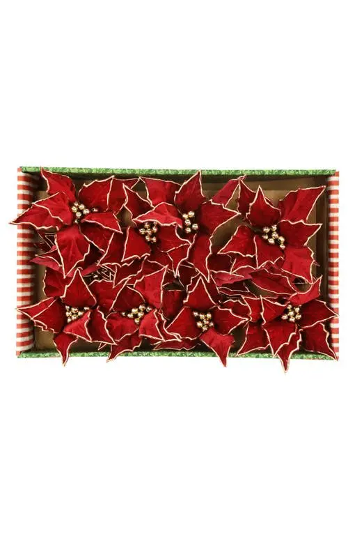 MARK ROBERTS Glitter Poinsettia