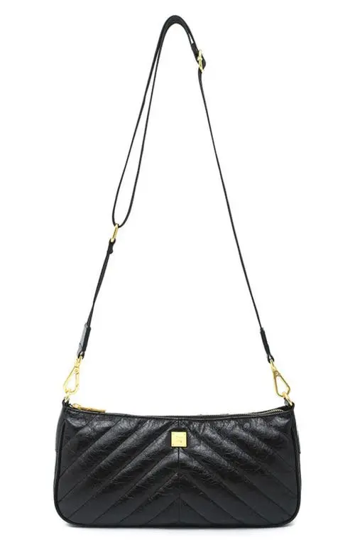 THINK ROYLN Enchanted Crinkled Leather Baguette Bag