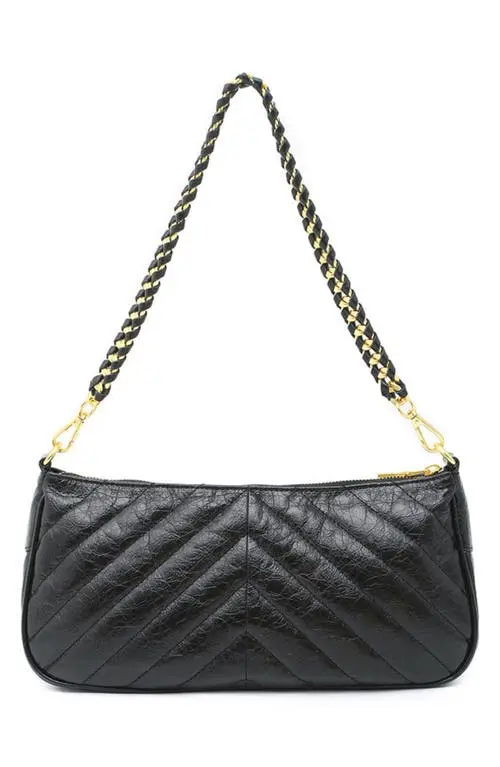 THINK ROYLN Enchanted Crinkled Leather Baguette Bag