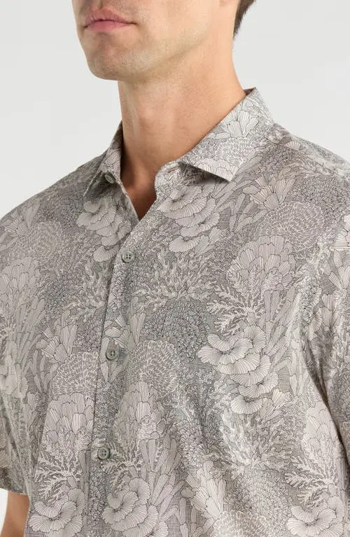 Tori Richard Good Reef Short Sleeve Button-up Shirt