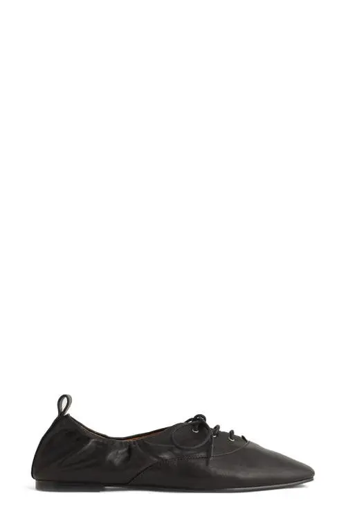 Madewell Greta Lace Up Oxford - True Black