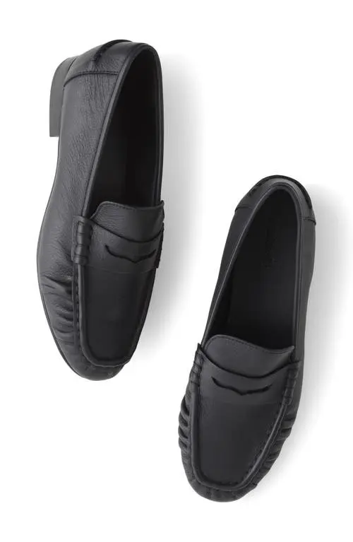 Madewell The Ashley Ruched Loafer - True Black