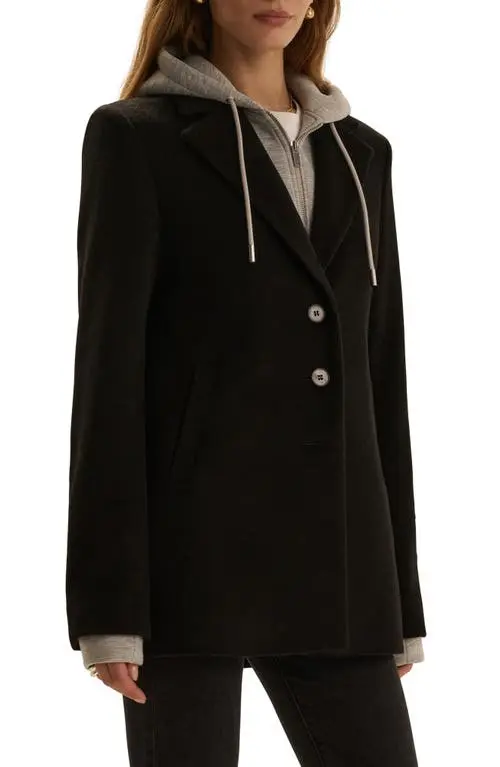FAVORITE DAUGHTER Short Wool Blend Sport Coat