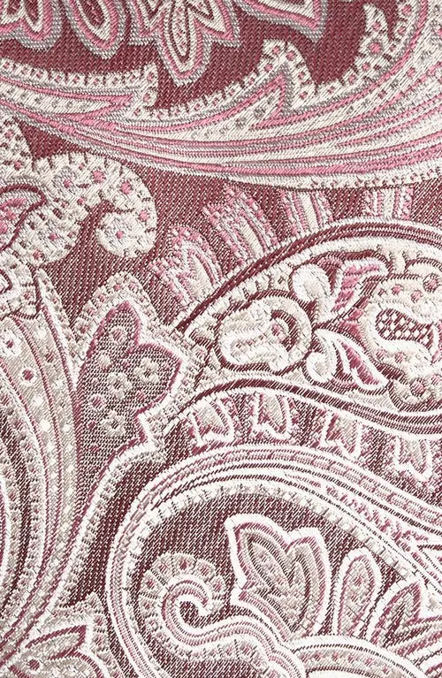 David Donahue Paisley Jacquard Silk Tie