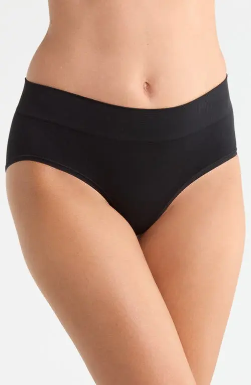 Nordstrom Seamless Hipster Briefs - Black