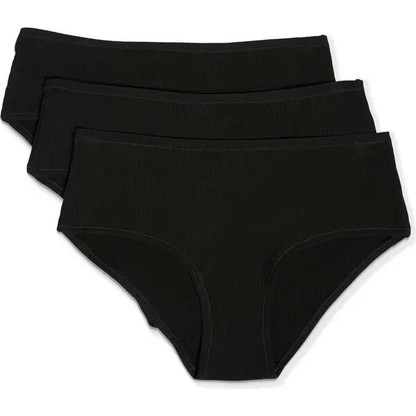 ETAM John 3-pack Cotton Shorties - Black